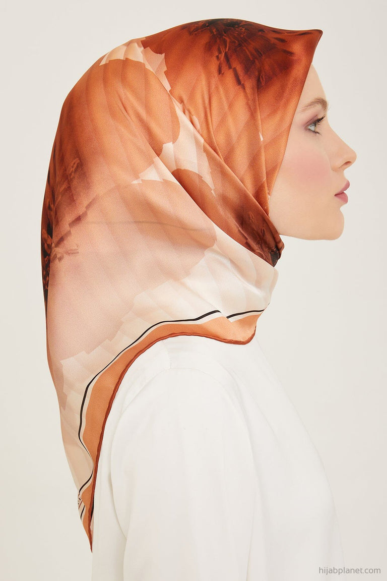 Armine Amaris Floral Silk Scarf #1 – HijabPlanet Co.