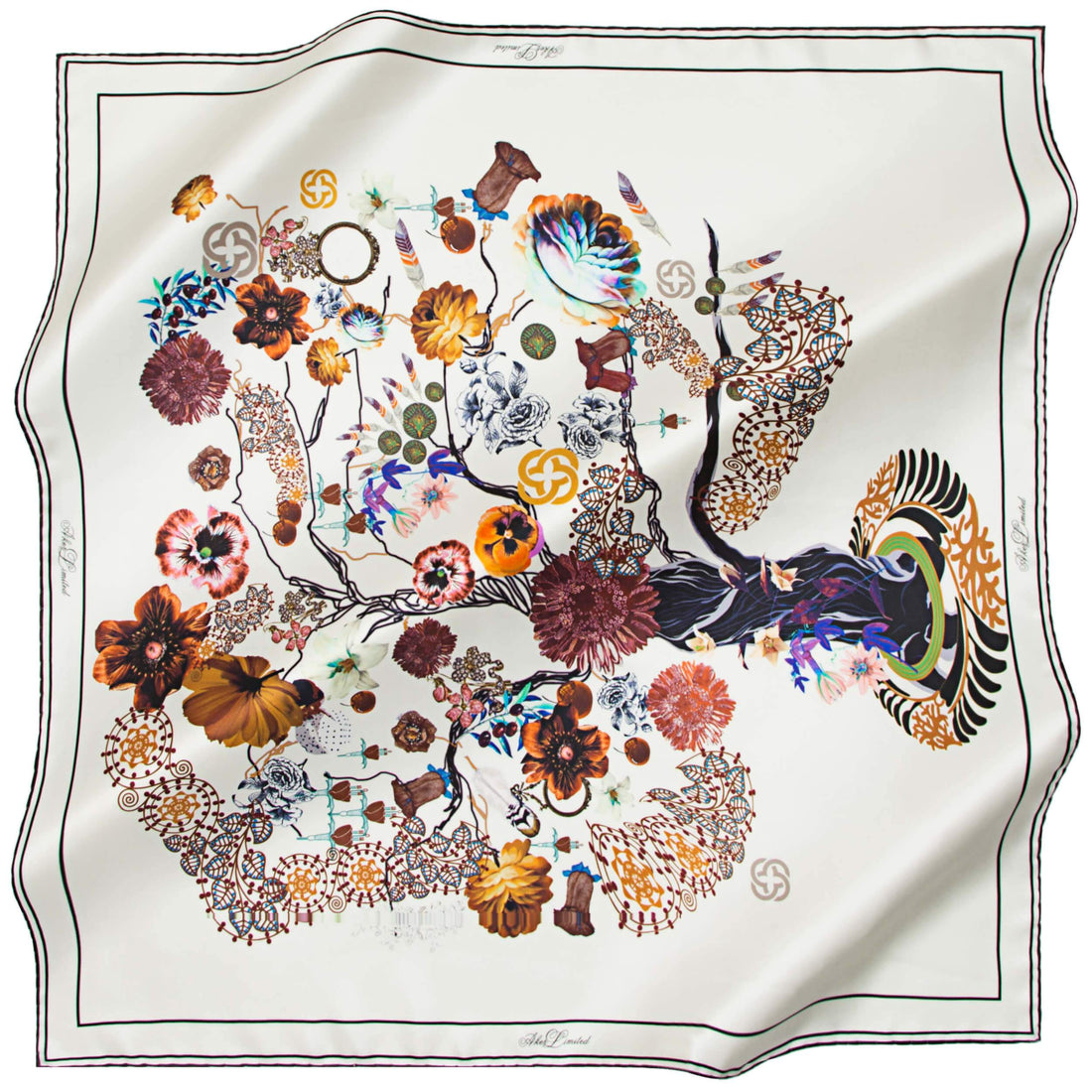 Aker Limited Silk Twill Scarf Tree of Life – HijabPlanet Co.